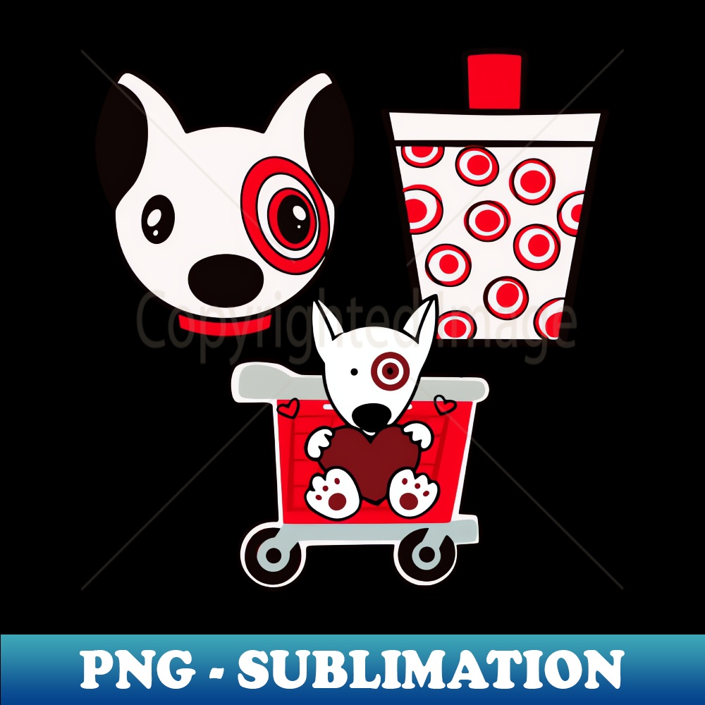 Cute Bullseye Dog Team Member - Trendy Sublimation Digital D | Inspire ...