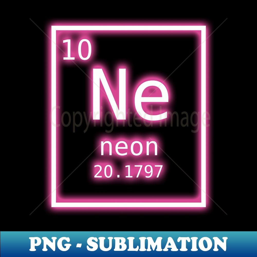 Neon Element Light Pink Periodic Table Chemistry Nerd Costum | Inspire ...