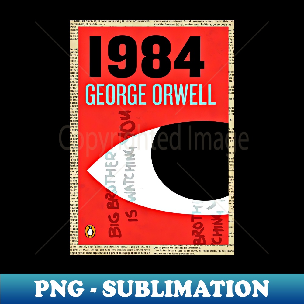 1984 Book Cover by George Orwell - Instant Sublimation Digit | Inspire ...