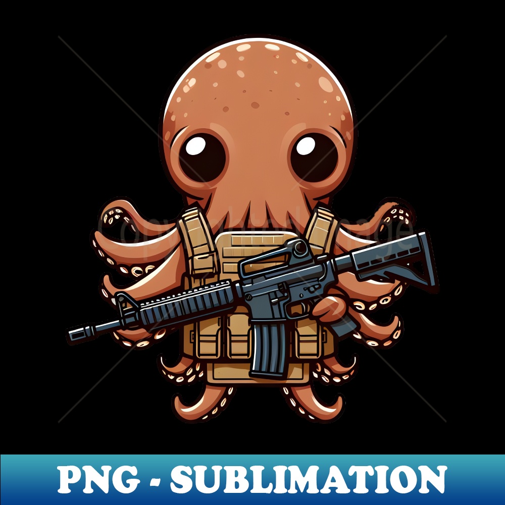 Tactical Octopus Adventure Tee Where Intelligence Meets Styl | Inspire ...