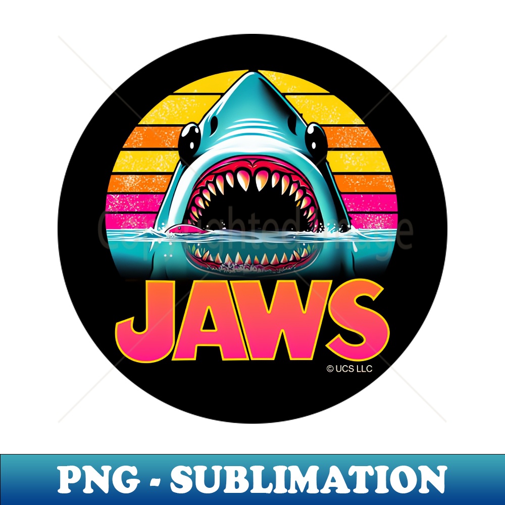 Jaws in bright colors - PNG Sublimation Digital Download | Inspire Uplift