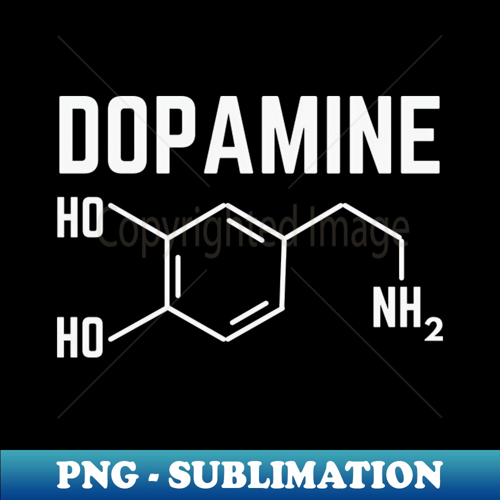 Dopamine Molecule - PNG Transparent Sublimation File | Inspire Uplift
