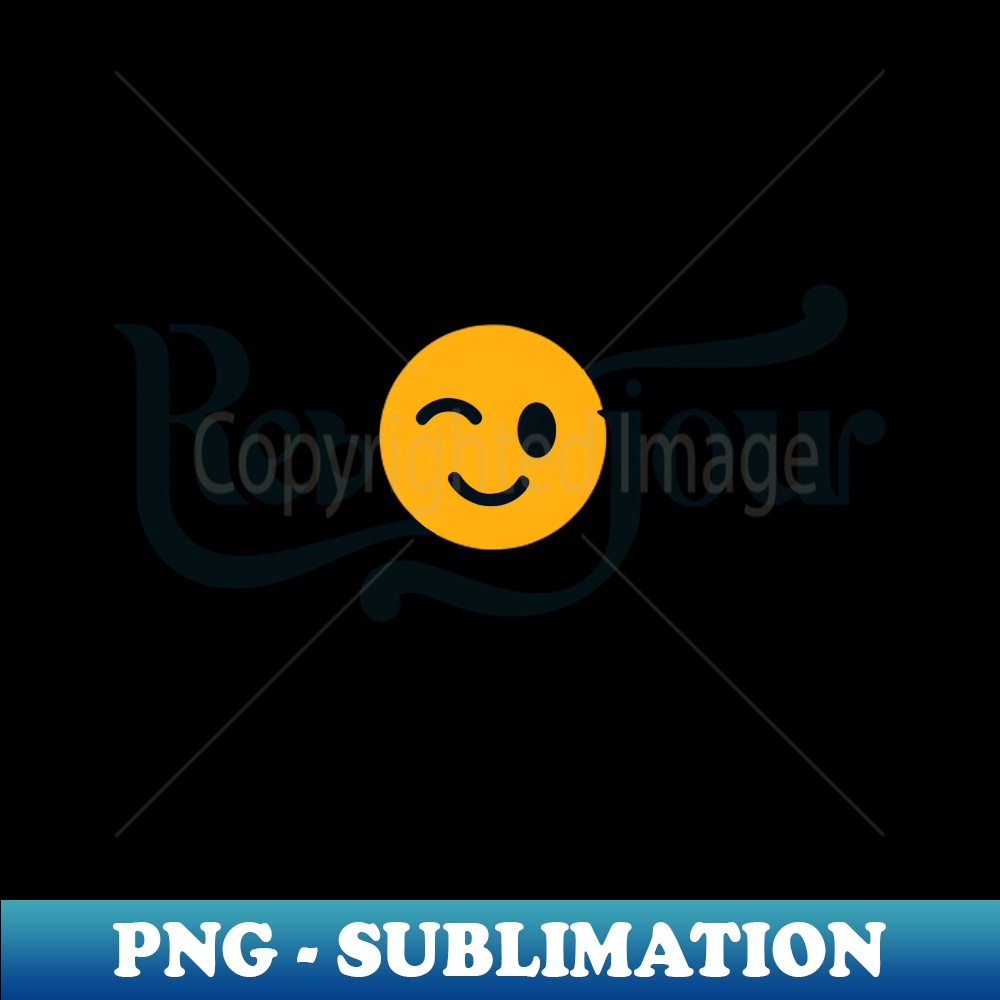 Rebonjour with the winking face emoji - Sublimation-Ready PN | Inspire ...