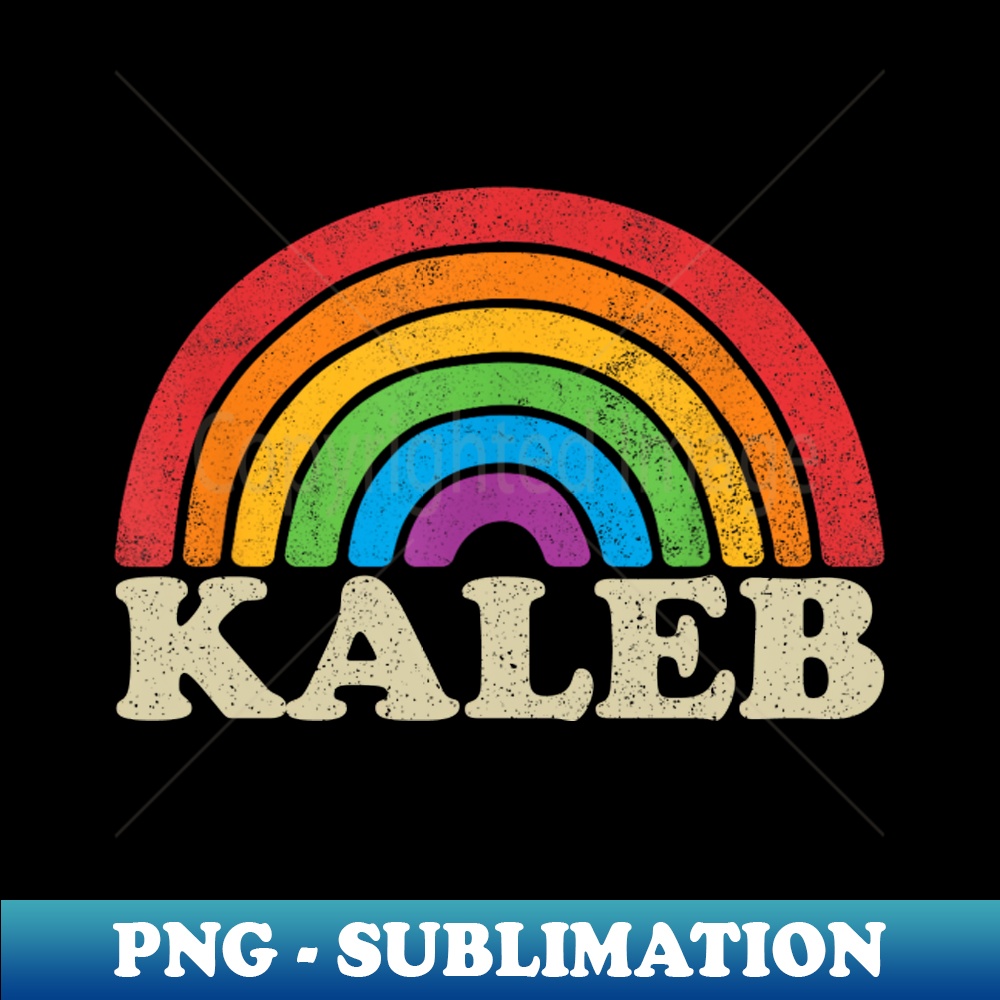 Kaleb - Retro Rainbow Flag Vintage-Style - Artistic Sublimat | Inspire ...