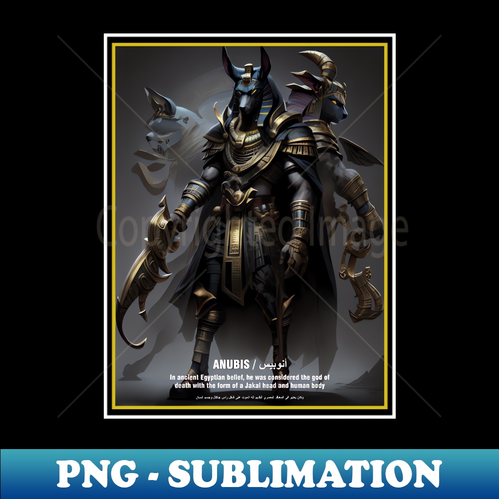 Anubis Life after death - Modern Sublimation PNG File | Inspire Uplift