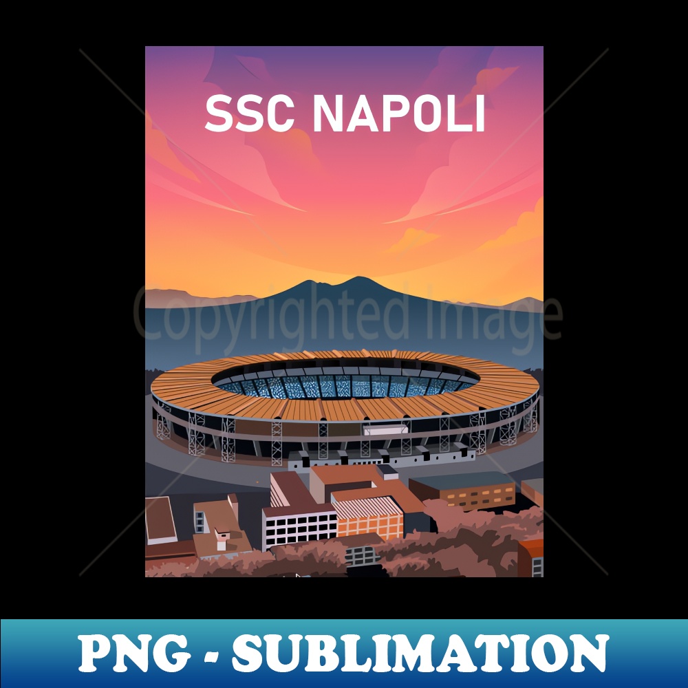 SSC Napoli Stadium Illustration - Exclusive PNG Sublimation | Inspire Uplift