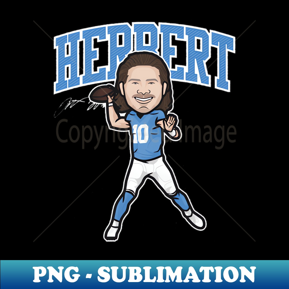 Justin Herbert Los Angeles C Toon - Signature Sublimation PN | Inspire ...