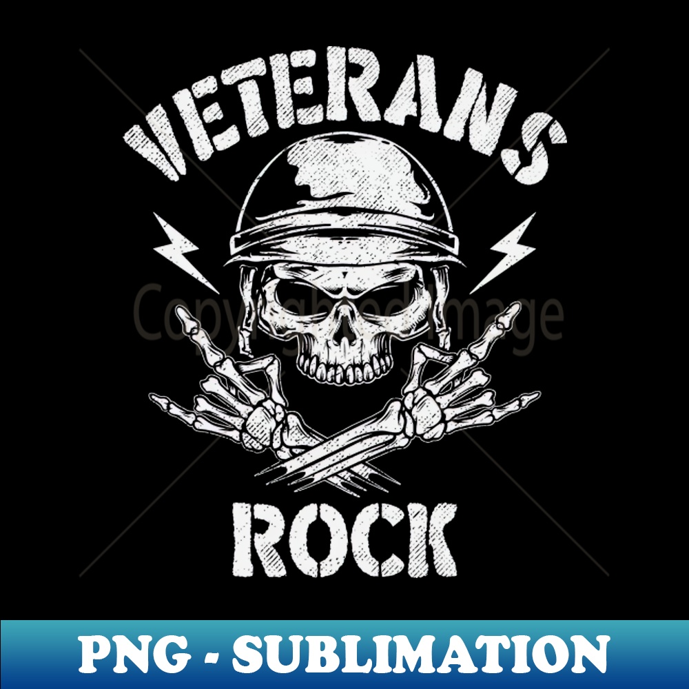 Veterans Rock - PNG Sublimation Digital Download | Inspire Uplift
