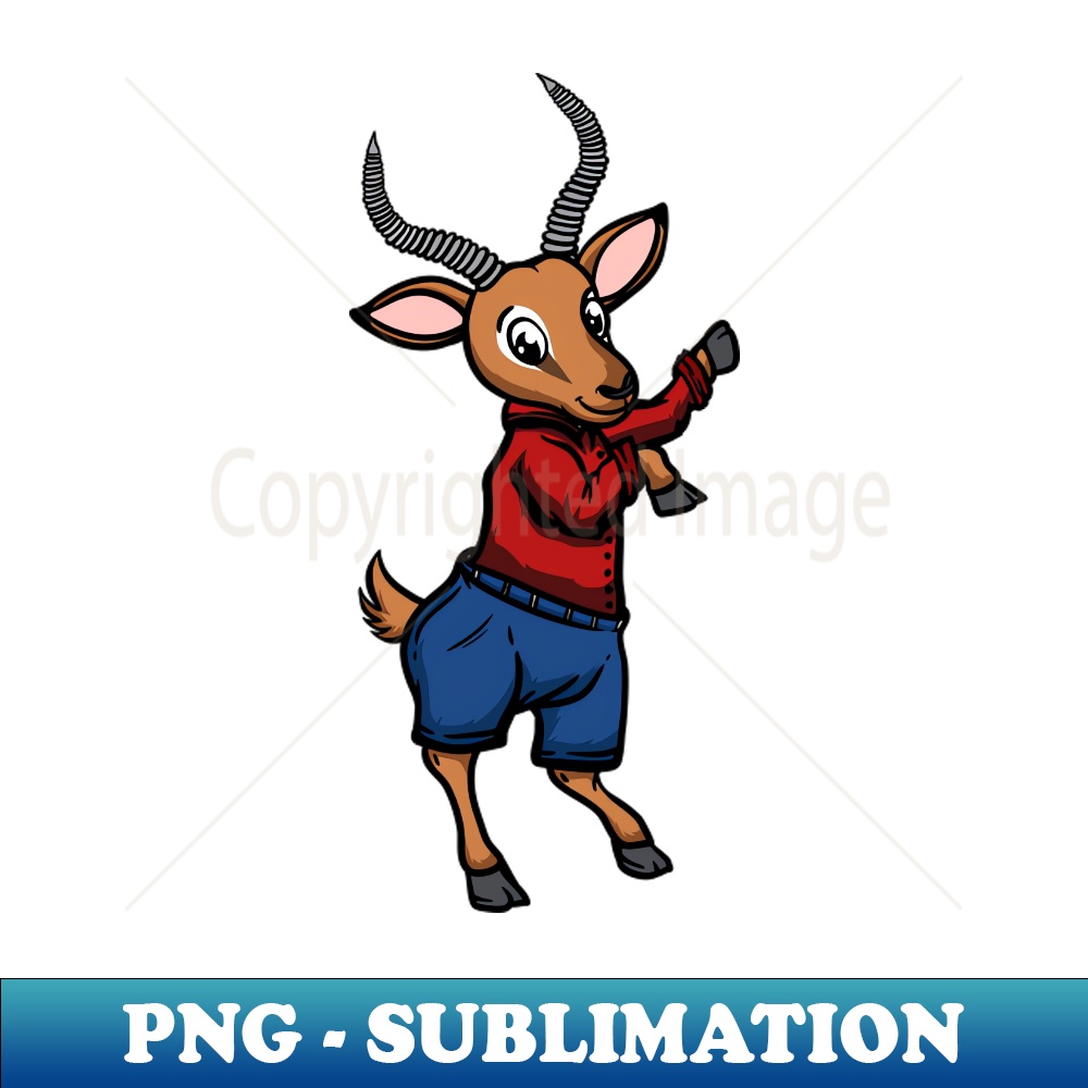 Cute Anthropomorphic Human-like Cartoon Character Impala in | Inspire ...