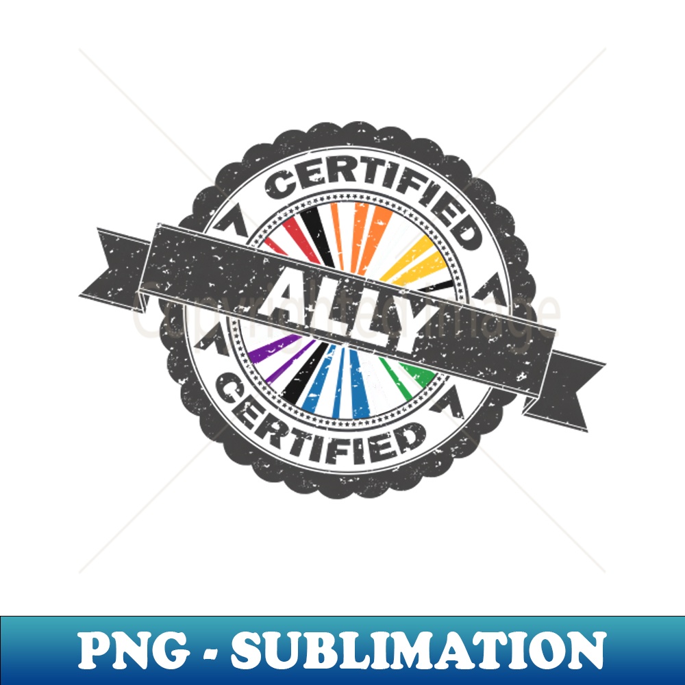 Certified LGBT Ally Pride Seal of Approval with Pride Flag B | Inspire ...