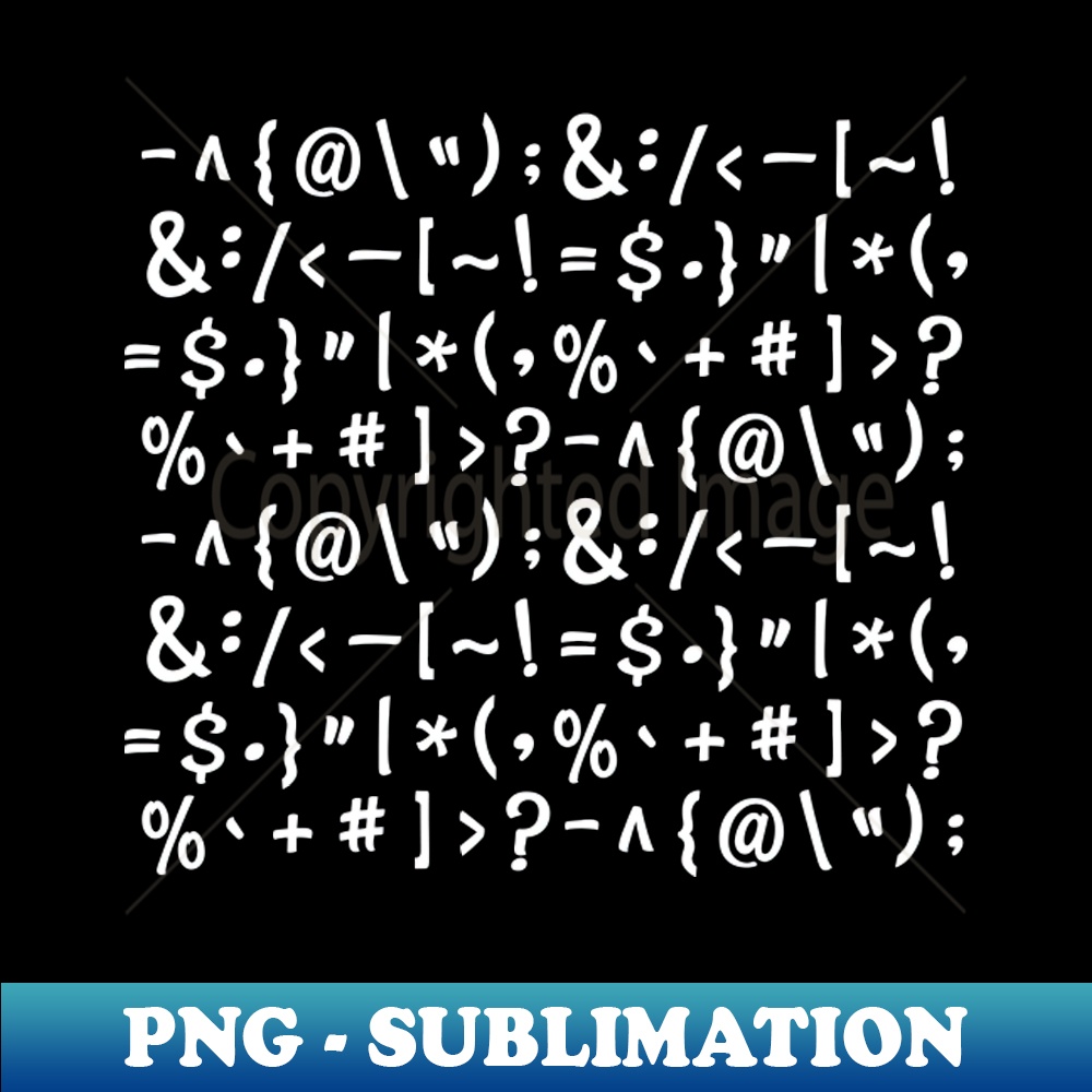 Punctuation Marks - PNG Transparent Sublimation Design - Inspire Uplift