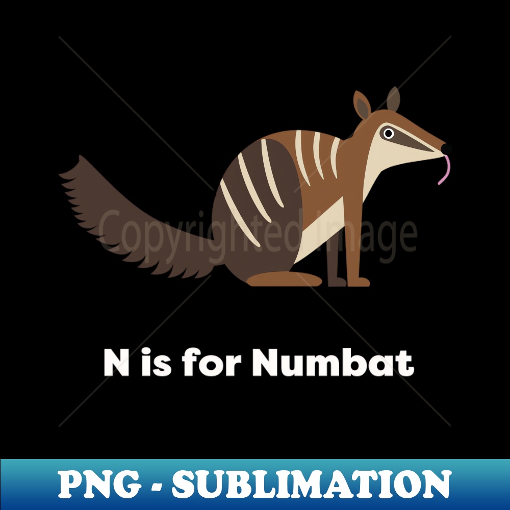 N is for Numbat - Sublimation-Ready PNG File | Inspire Uplift