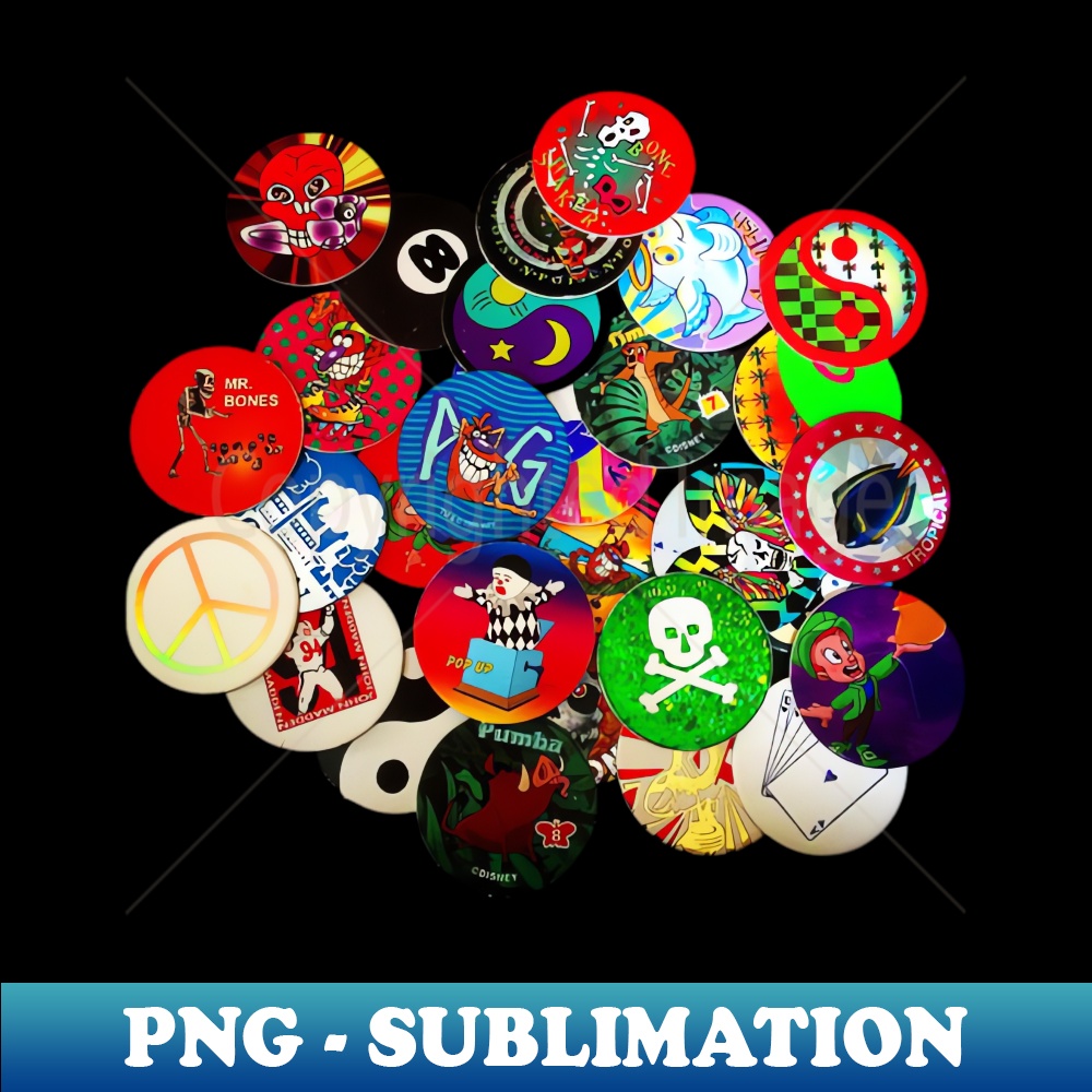 Pile of Pogs - PNG Sublimation Digital Download | Inspire Uplift
