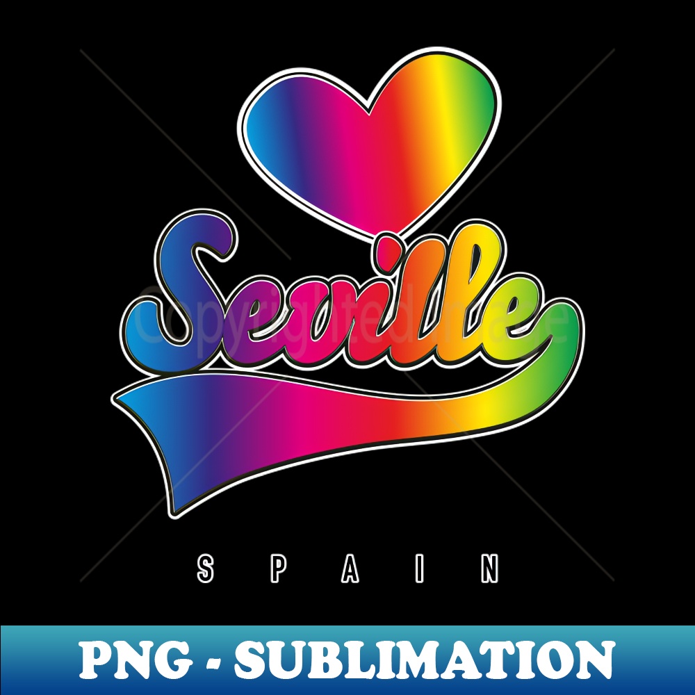 Seville Spain Rainbow logo - PNG Transparent Digital Downloa | Inspire Uplift