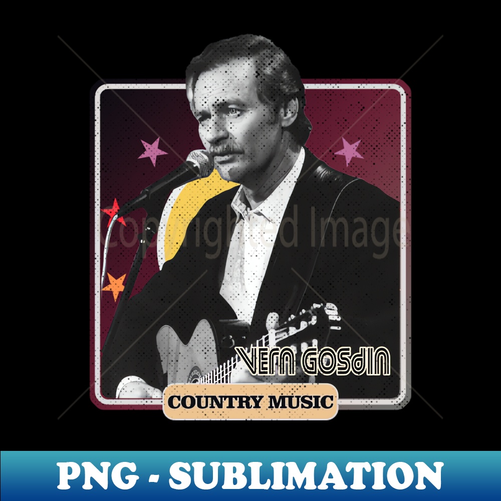 Vern Gosdin 7 1 - PNG Sublimation Digital Download | Inspire Uplift