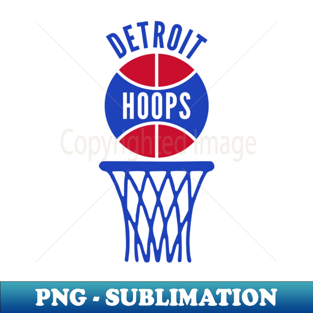 Retro Detroit Red and Blue Logo - PNG Transparent Digital Do | Inspire ...