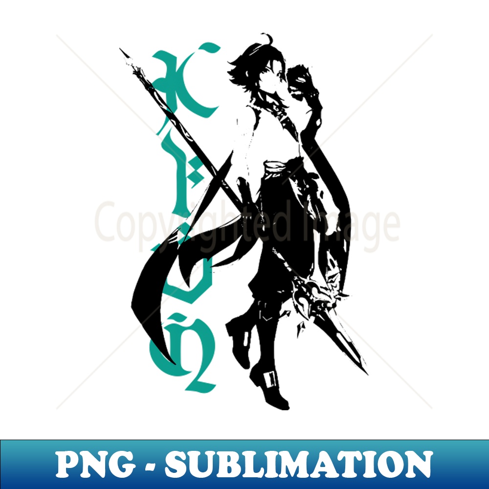 Genshin Impact Xiao Full-body - Retro PNG Sublimation Digita | Inspire ...