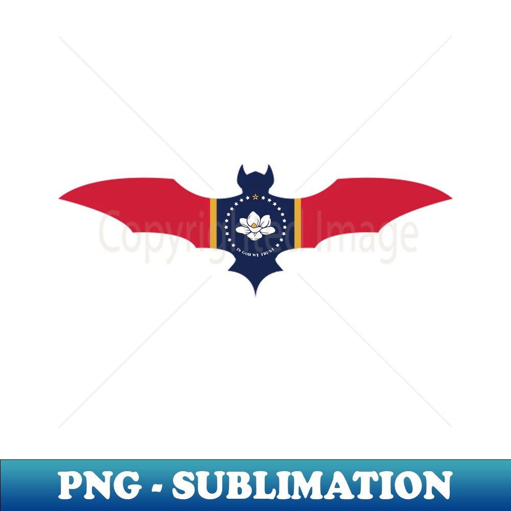Mississippi Bat Flag - Aesthetic Sublimation Digital File | Inspire Uplift