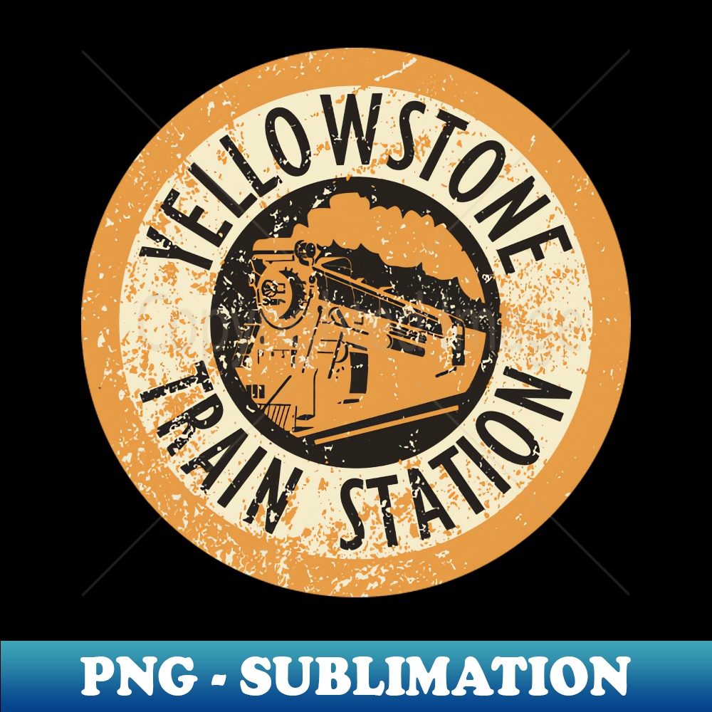 Yellowstone Train Station - Unique Sublimation PNG Download | Inspire ...