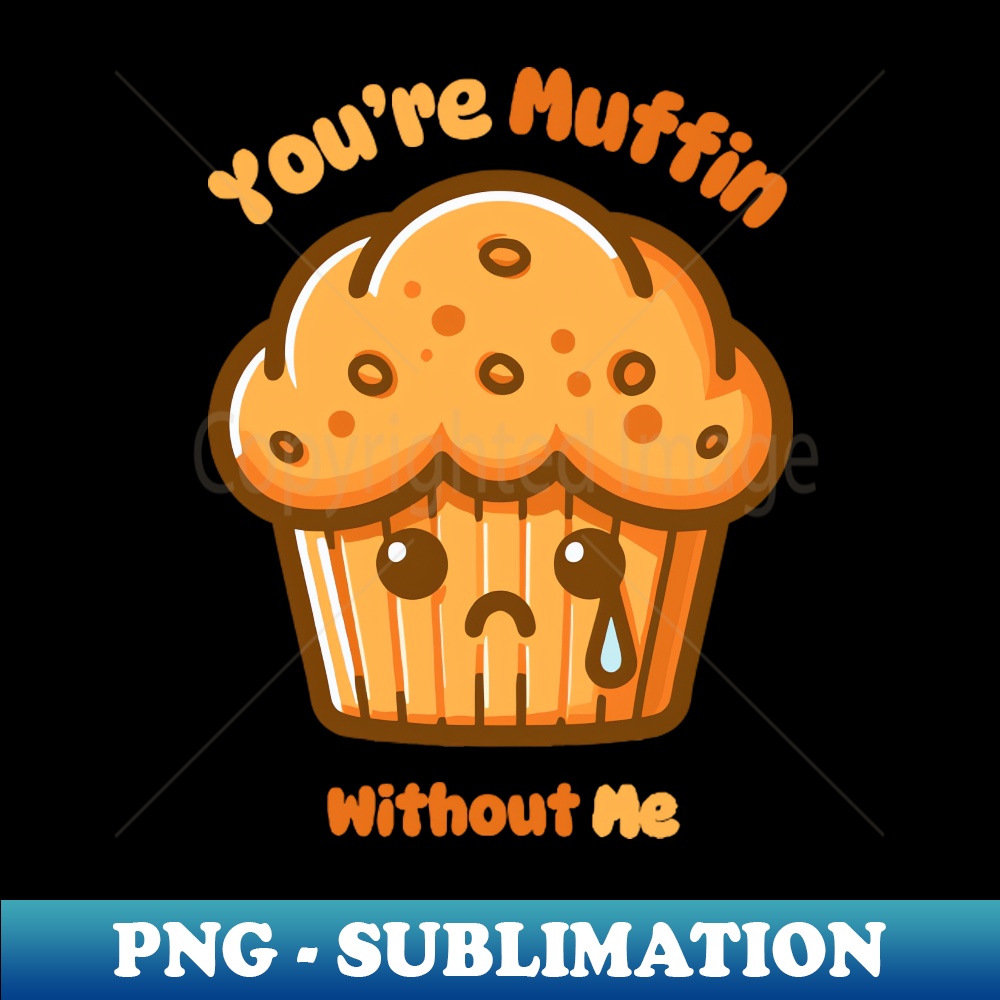 You Are Muffin Without Me Cute Kawaii Muffin Puns Sad Quote | Inspire ...