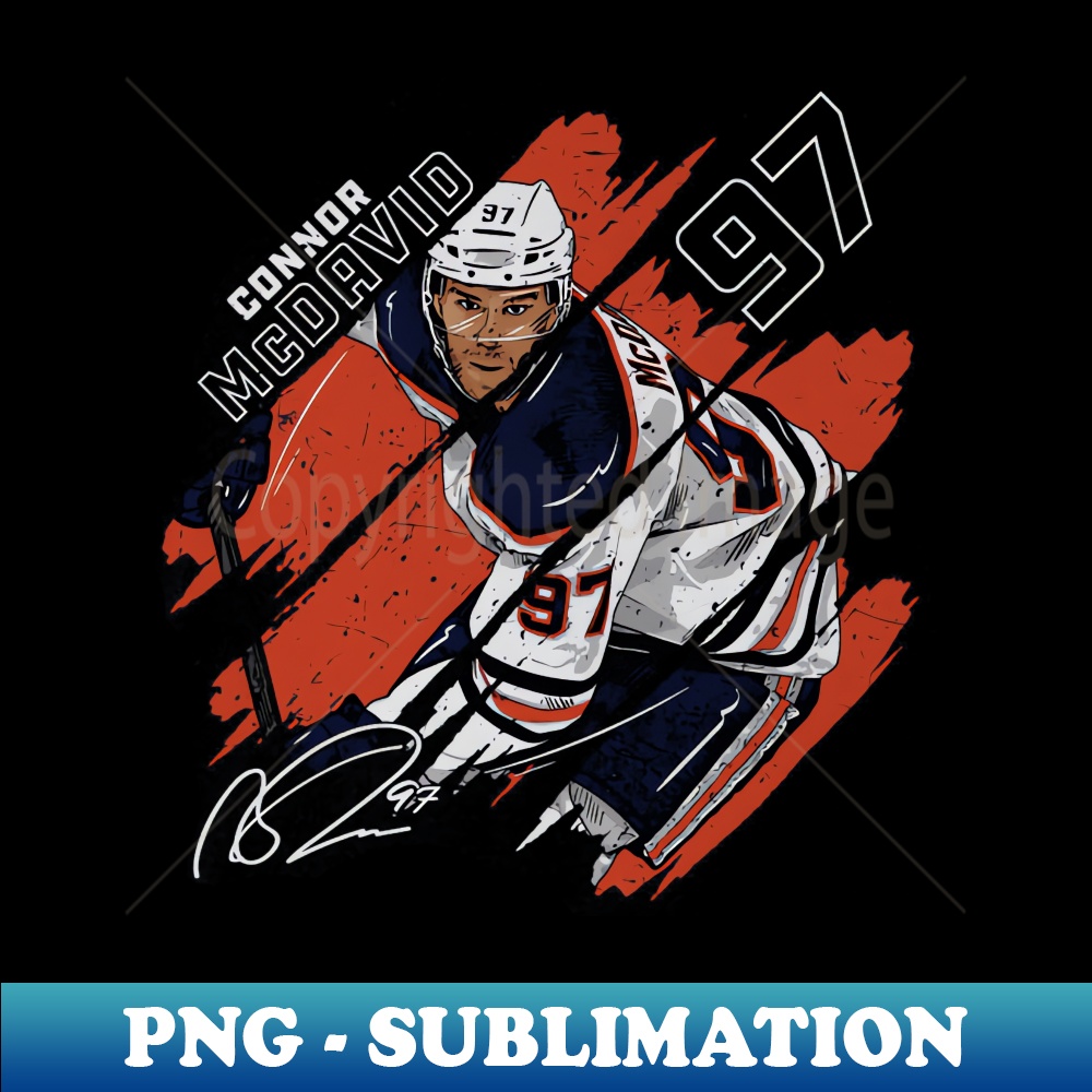 Connor McDavid Edmonton Stripes - PNG Transparent Sublimatio | Inspire ...