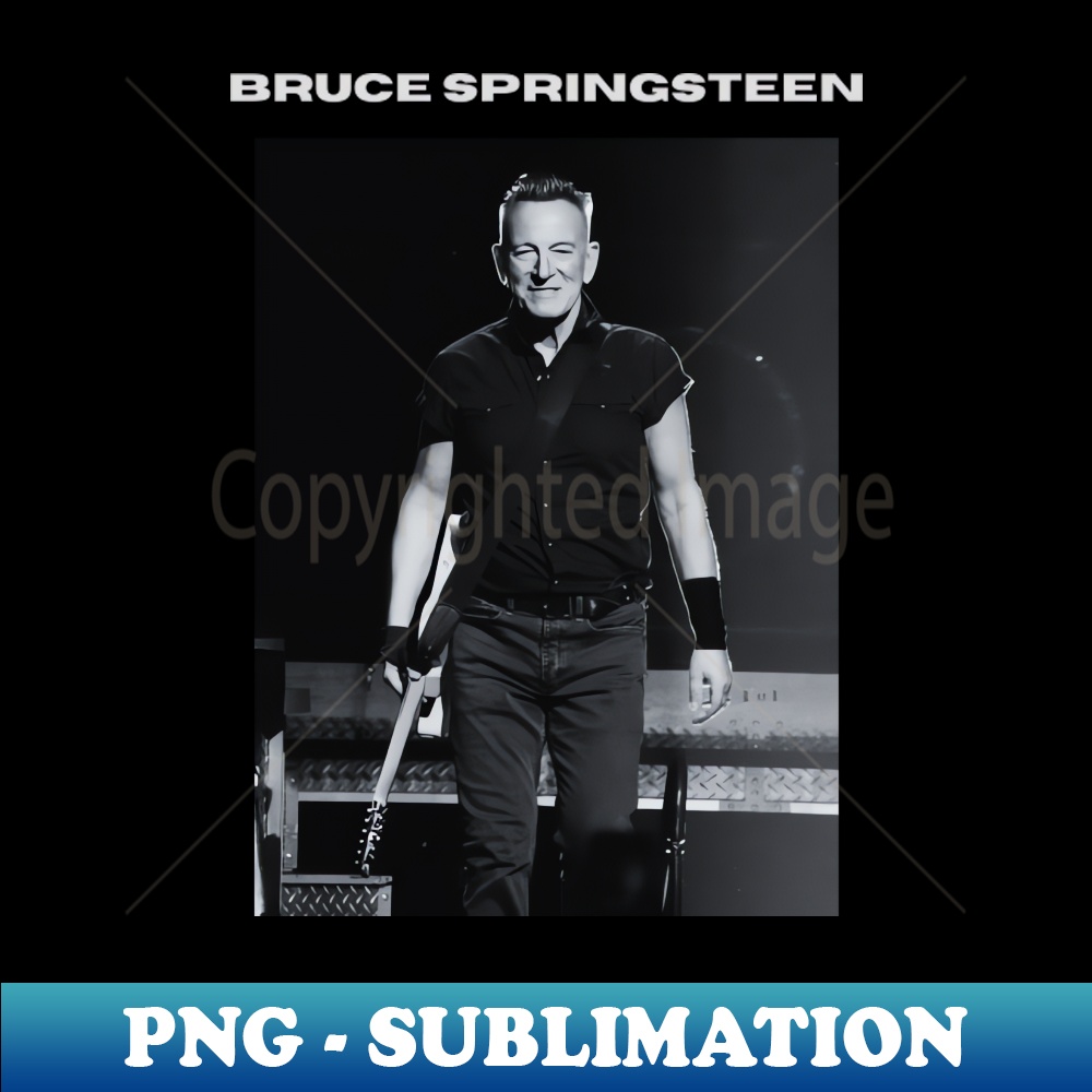 Bruce Springsteen - High-Resolution PNG Sublimation File | Inspire Uplift