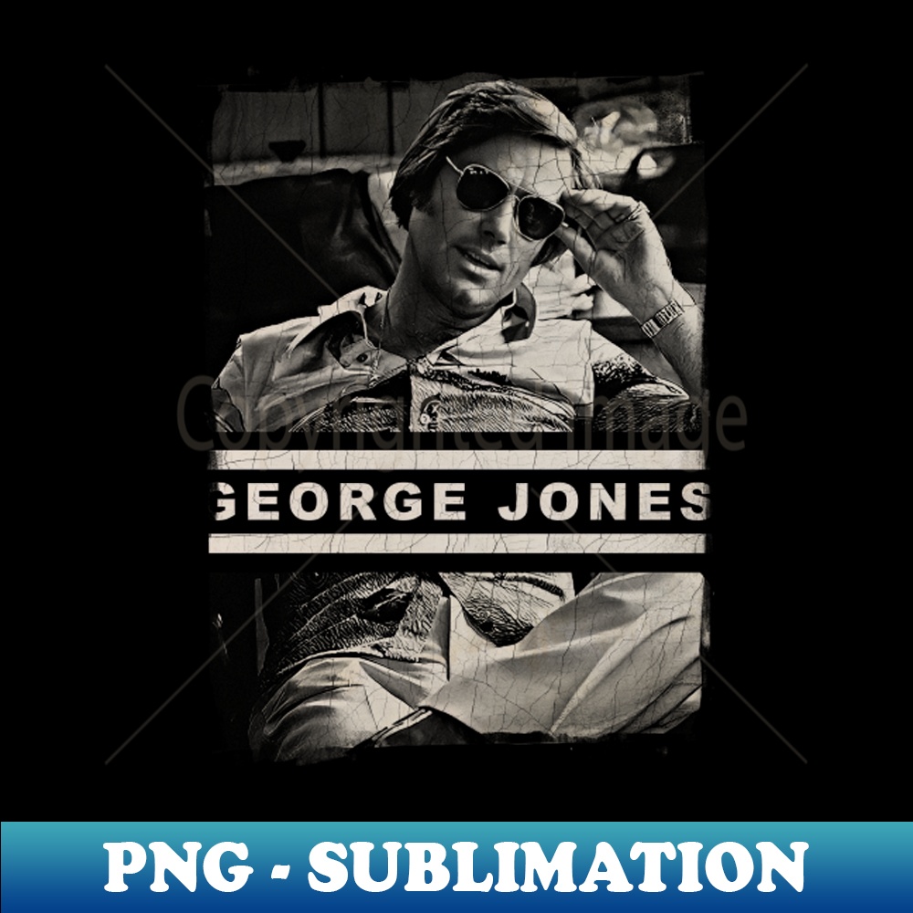 George Jones - Retro PNG Sublimation Digital Download | Inspire Uplift