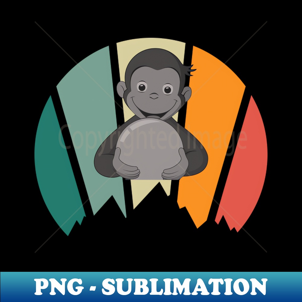 Curious George Vintage - Retro PNG Sublimation Digital Downl | Inspire Uplift