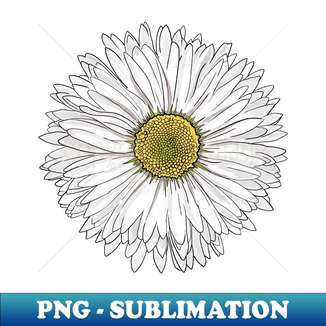 White Daisy - Sublimation-Ready PNG File | Inspire Uplift