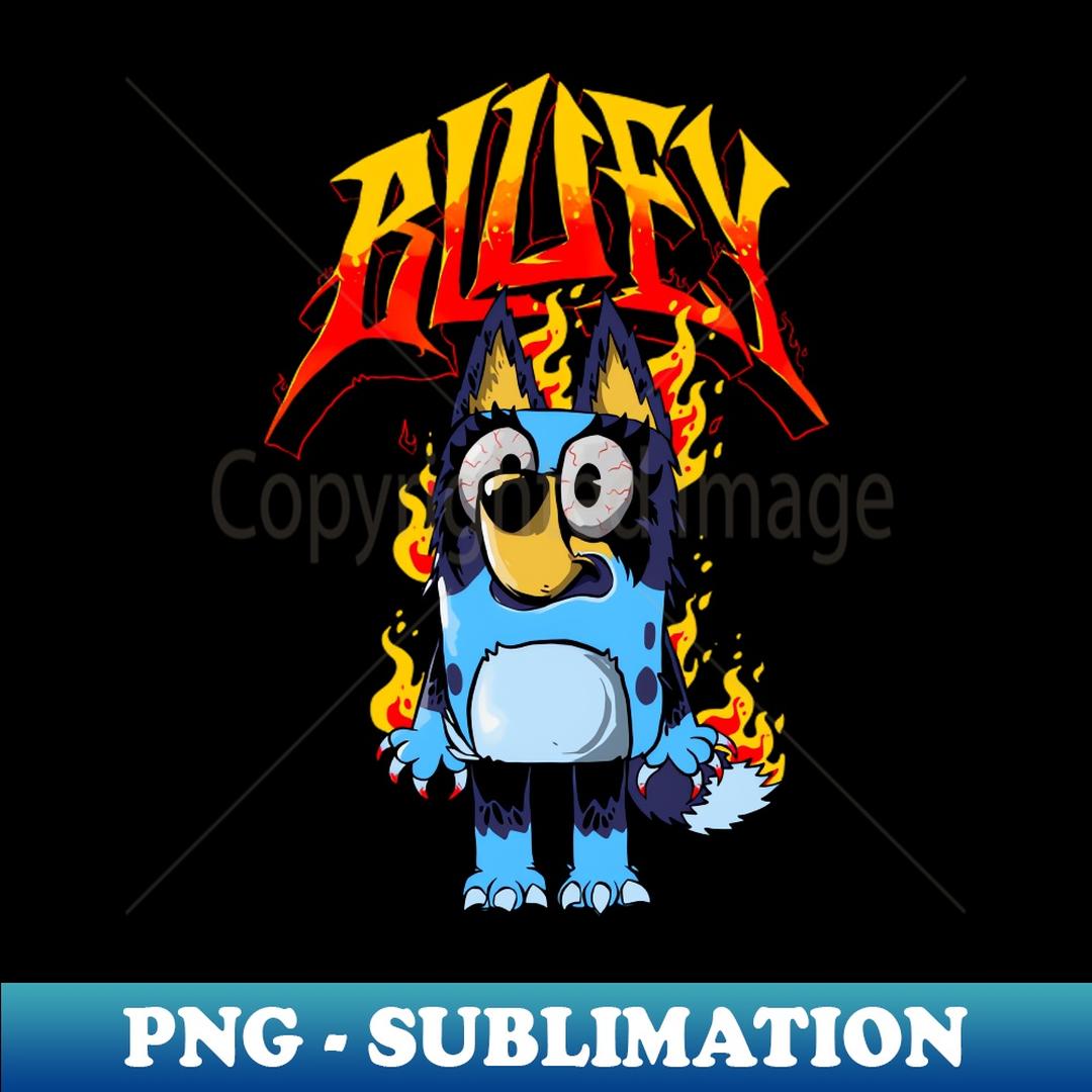 Bluey metal artwork - Special Edition Sublimation PNG File | Inspire Uplift