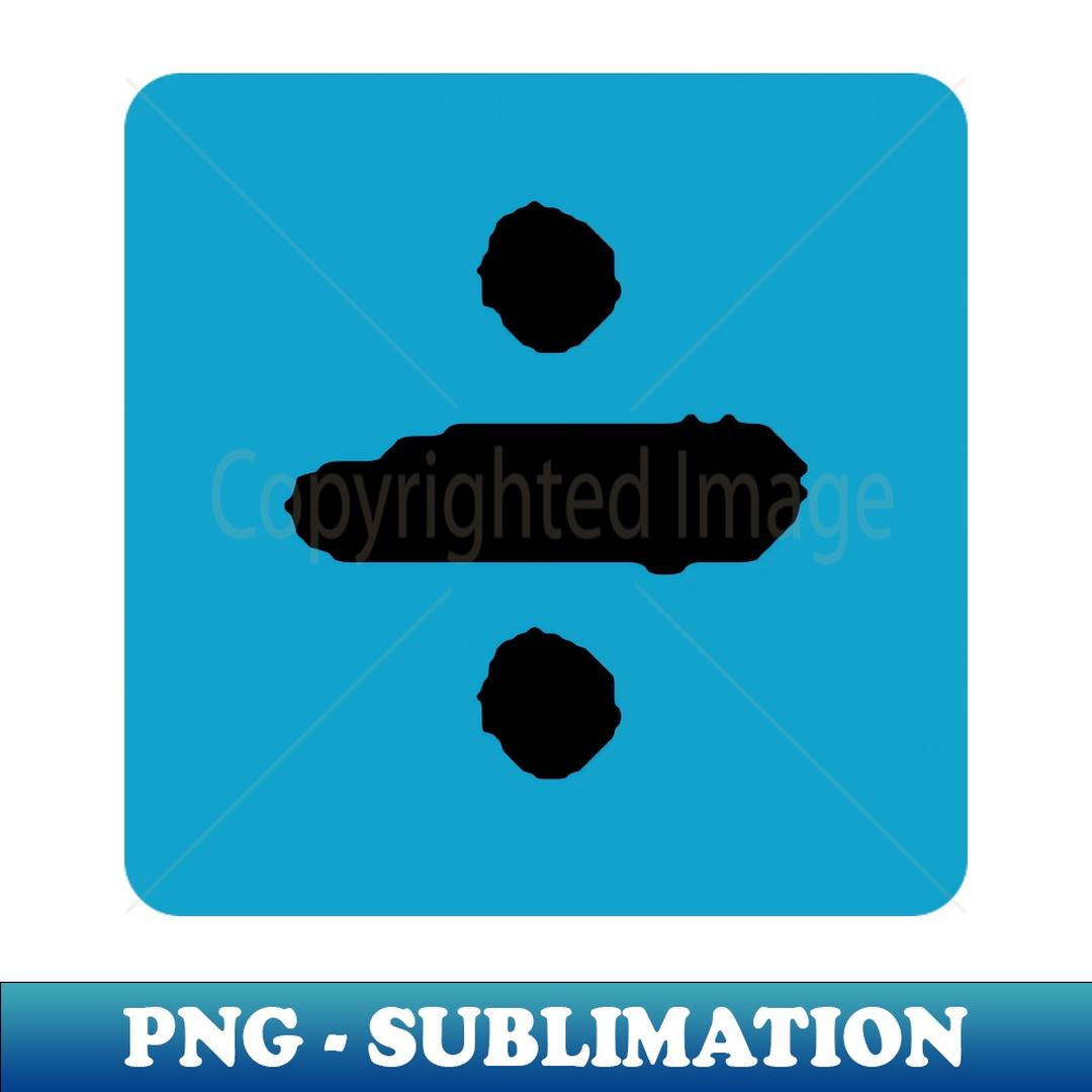 Mathmatics blue divide symbol - Sublimation-Ready PNG File | Inspire Uplift