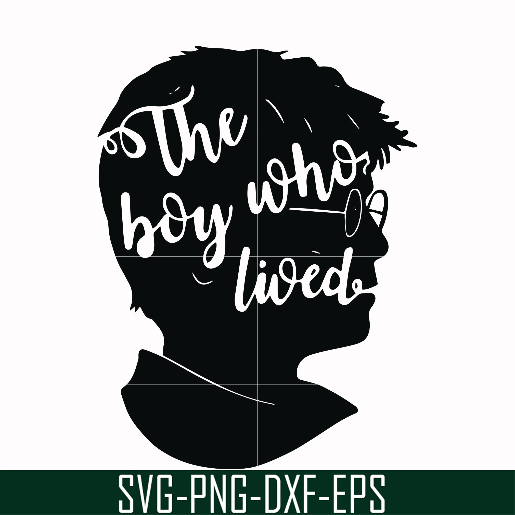 The boy who lived svg, png, dxf, eps file HRPT0006 | Inspire Uplift