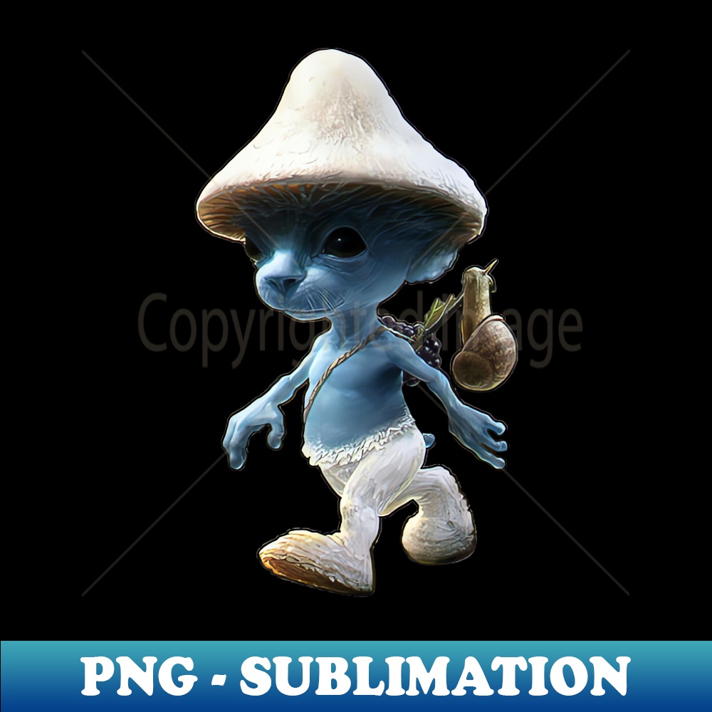 Funny Smurf cat MemeBlue mushroom Cat meme - Decorative Subl | Inspire ...