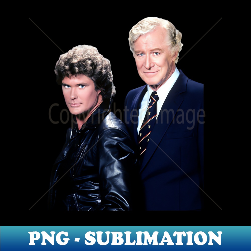 Michael Knight with Devon Miles KITT David Hasselhoff - Vint | Inspire ...