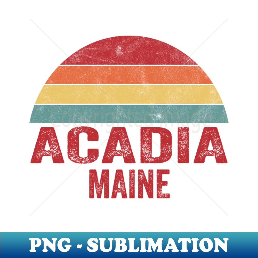 Acadia National Park Maine Vintage 70s 80s Distressed Retro | Inspire ...