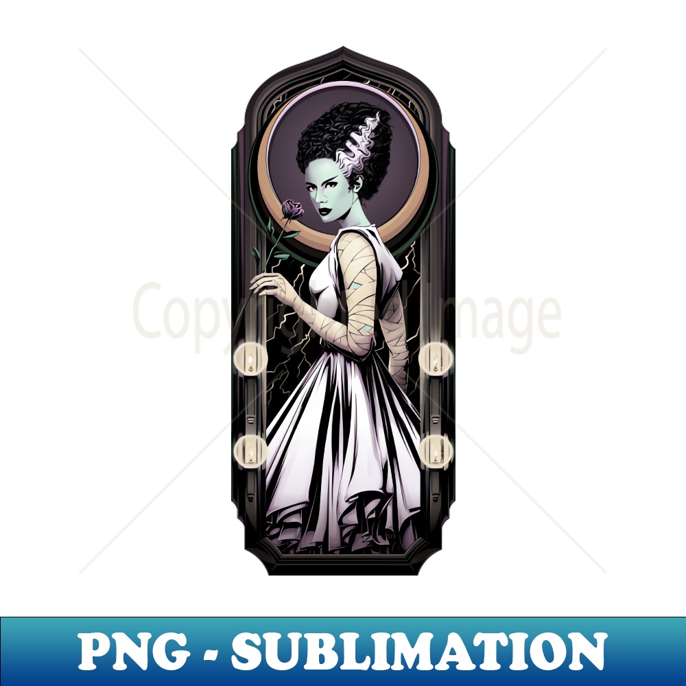 Bride of Frankenstein - PNG Transparent Sublimation Design | Inspire Uplift