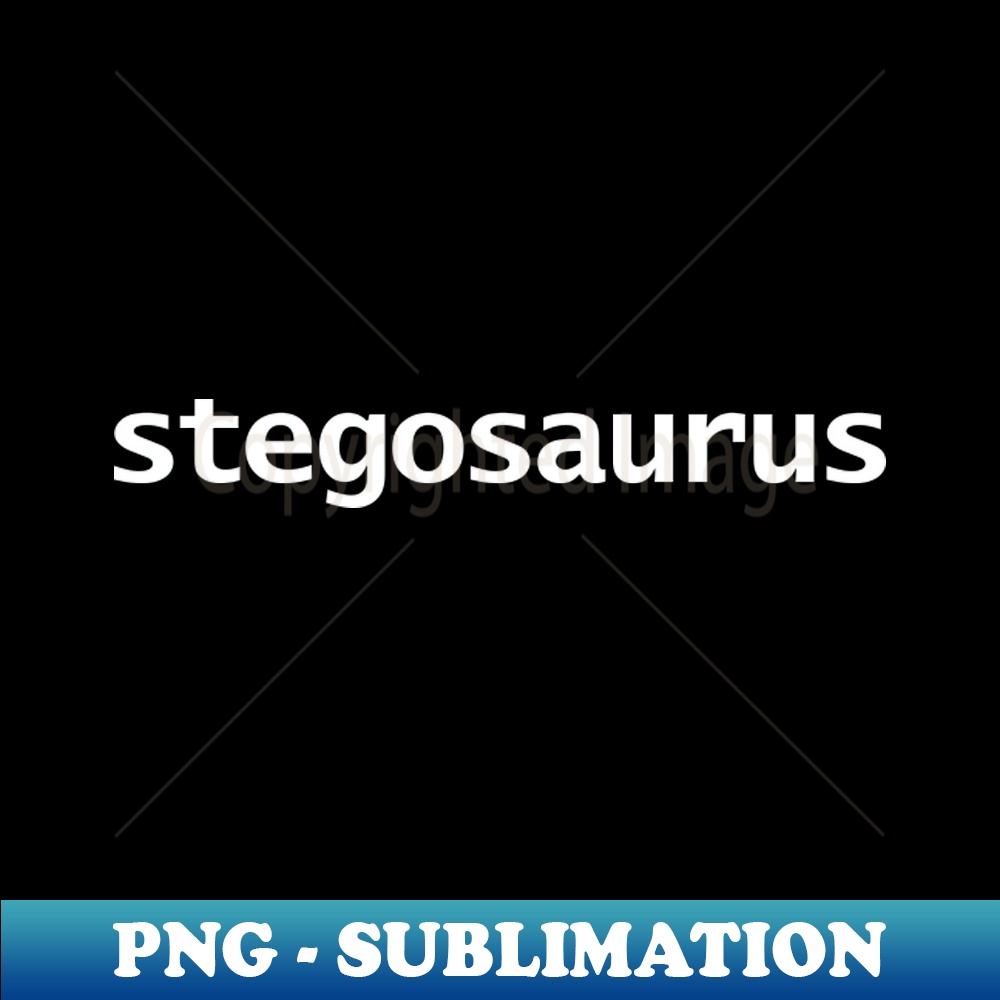 Dinosaur Minimal Typography Stegosaurus - Premium PNG Sublim | Inspire ...