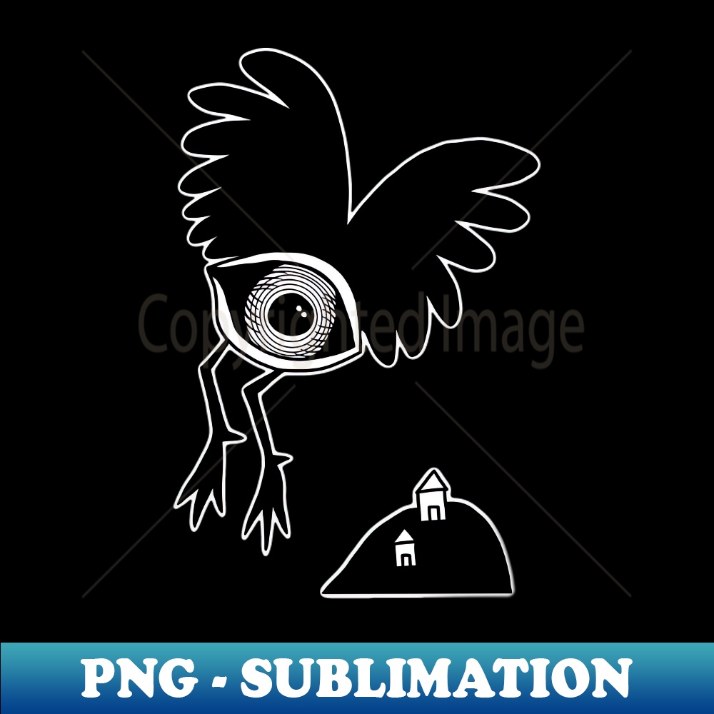 Flying Eye Unique Design Outline - Modern Sublimation PNG Fi | Inspire ...