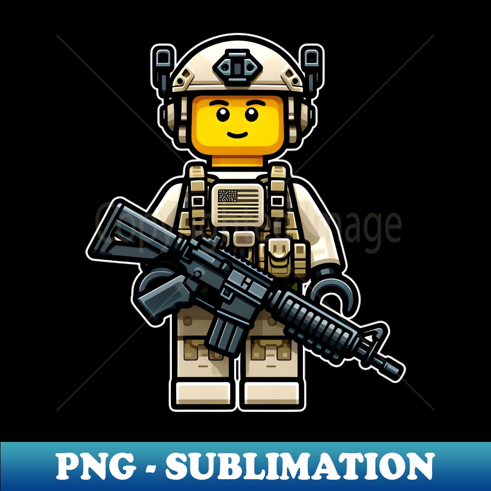 Tactical LEGO - Aesthetic Sublimation Digital File | Inspire Uplift