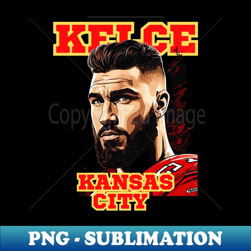 Travis Kelce Kansas City Design - Exclusive PNG Sublimation | Inspire ...