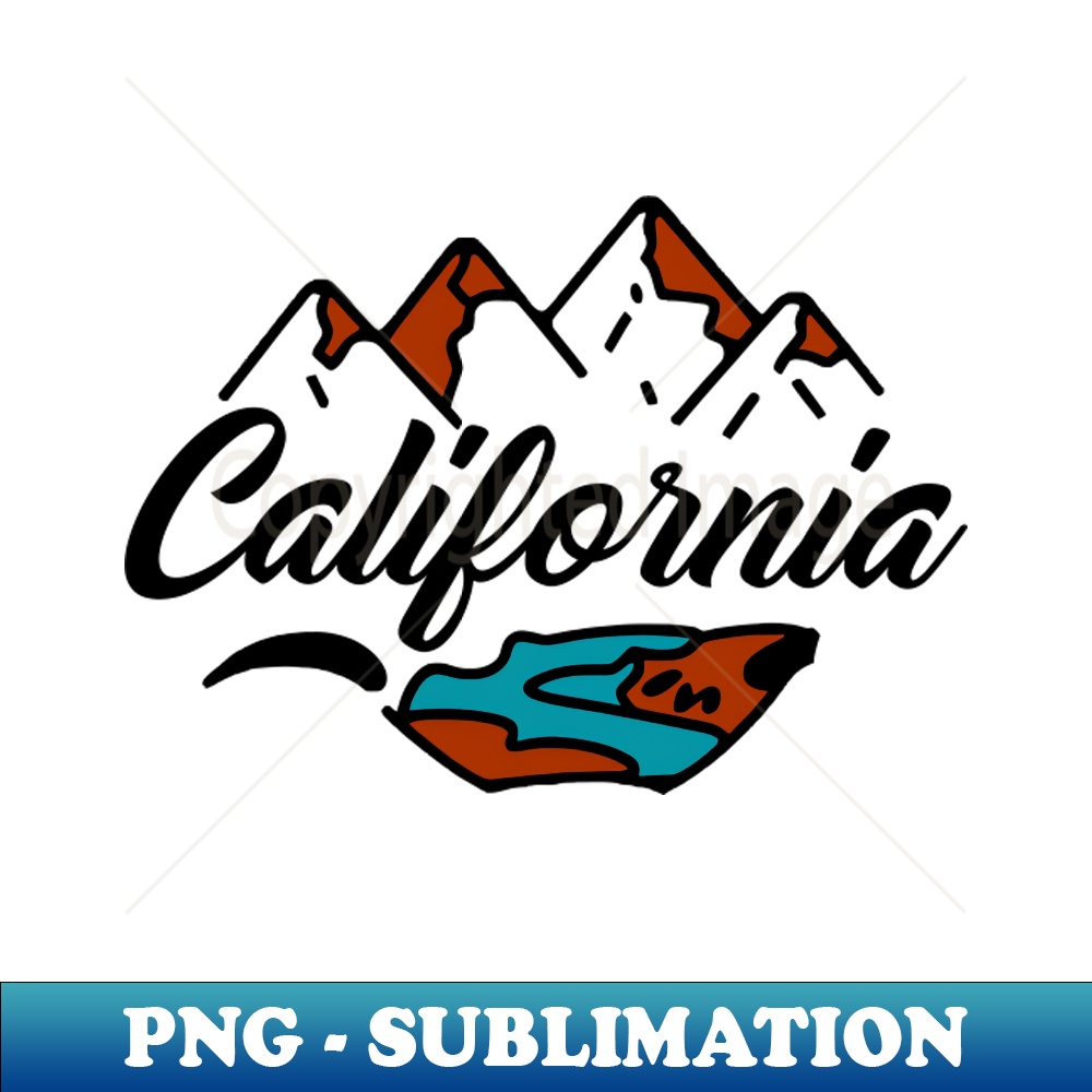 California - PNG Transparent Sublimation Design - Inspire Uplift