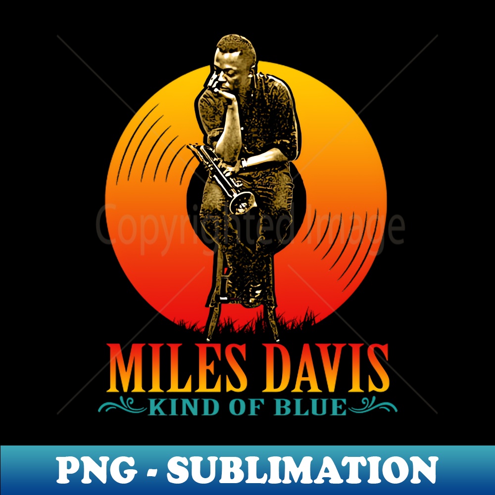 miles davis kind of blue - Signature Sublimation PNG File | Inspire Uplift