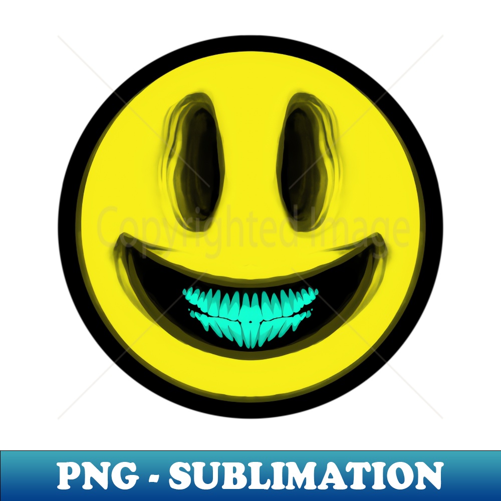 Creepy Smiley Face Monster Emoji Parody - PNG Transparent Su - Inspire ...