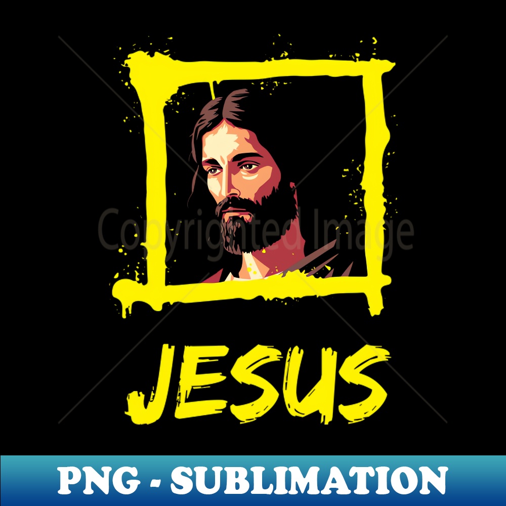 Jesus Portrait - Unique Sublimation PNG Download | Inspire Uplift