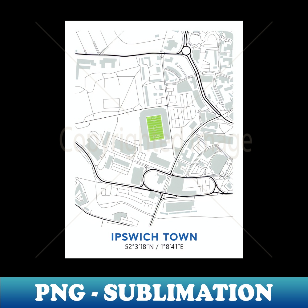 Map Desing of Portman Road - Exclusive Sublimation Digital F | Inspire ...