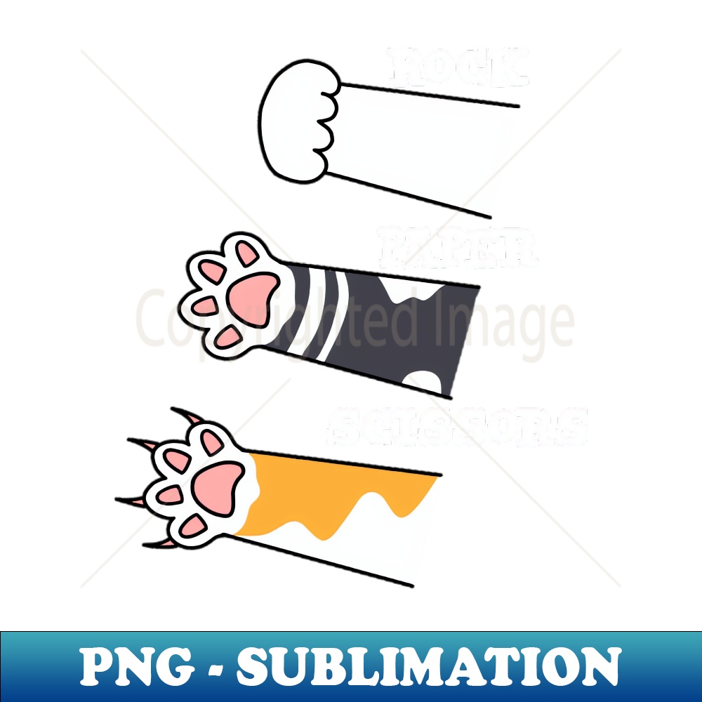 rock paper scissors game - cats paws - cat lover | Inspire Uplift