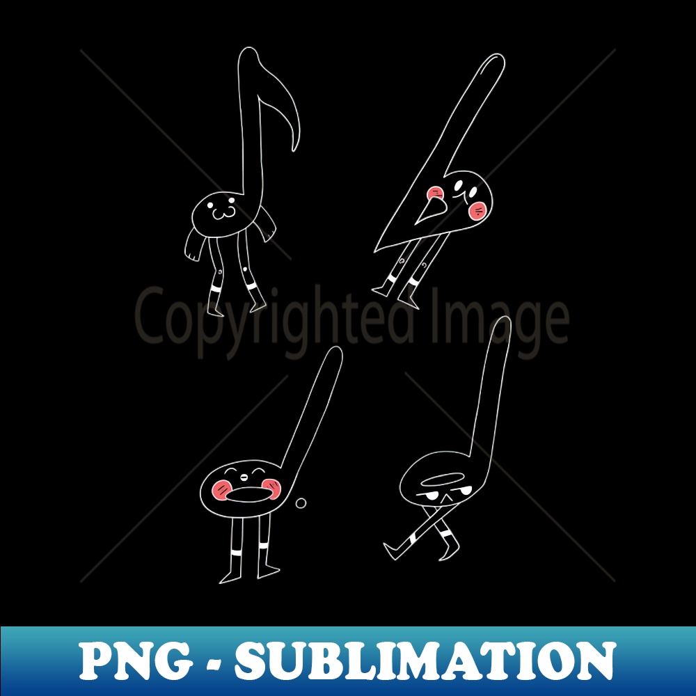 Funny Music Notes Art, Kawaii Music Notes - Creative Sublima | Inspire ...