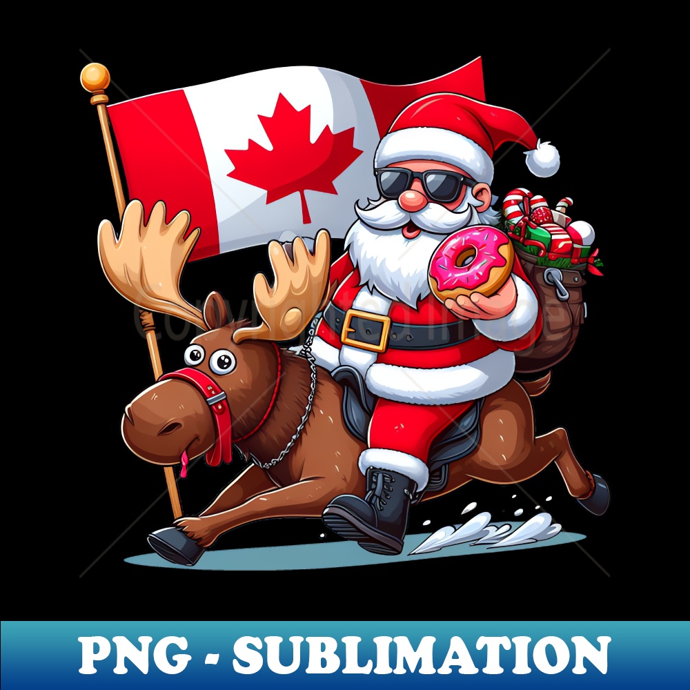 Canadian Santa - Unique Sublimation PNG Download | Inspire Uplift