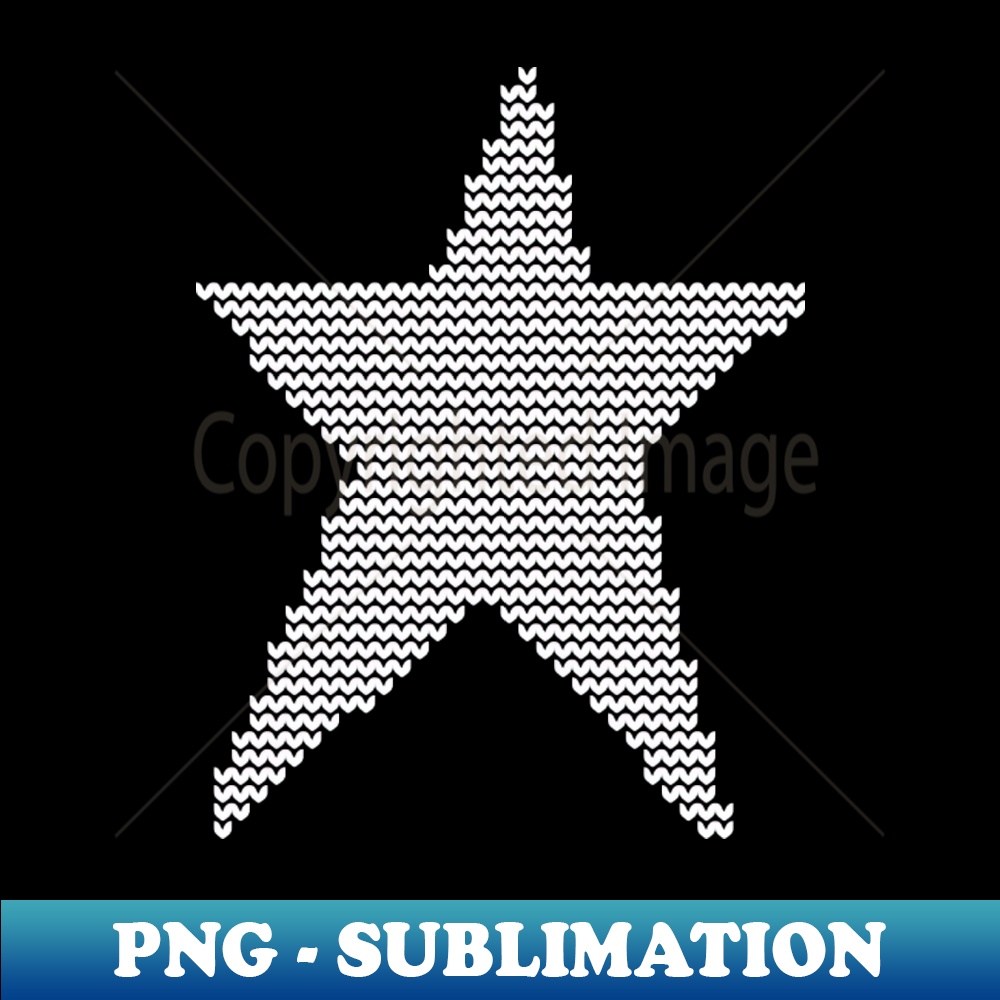 White Christmas Star - PNG Sublimation Digital Download | Inspire Uplift