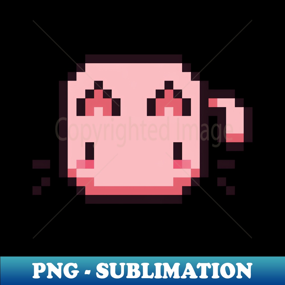 Pink Pixel Cat - Kawaii Retro Pixel Art | Inspire Uplift